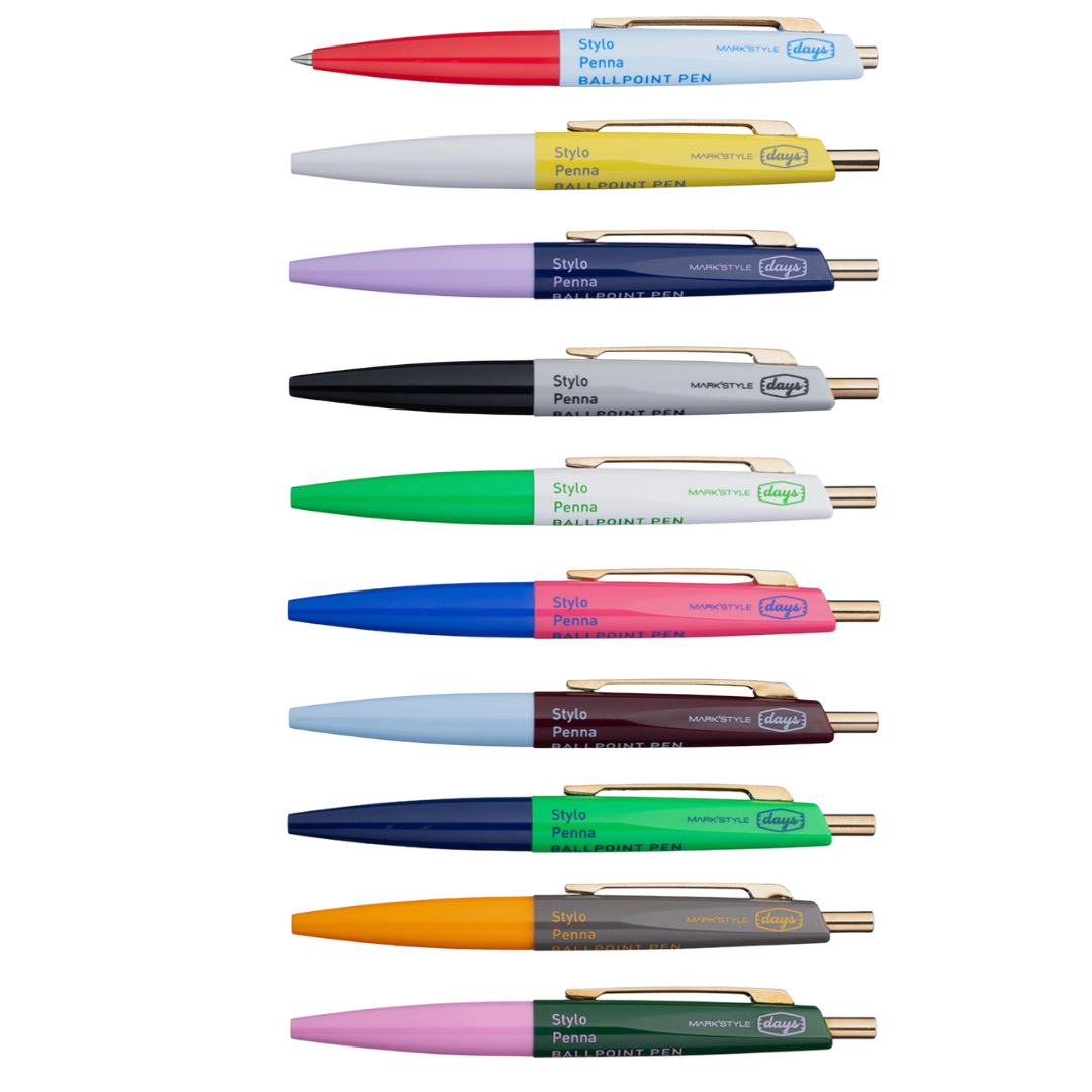 Mark's - Days Anterique - Bolígrafo 0,5 mm varios colores (10 cm) – Notable-Notebooks.com