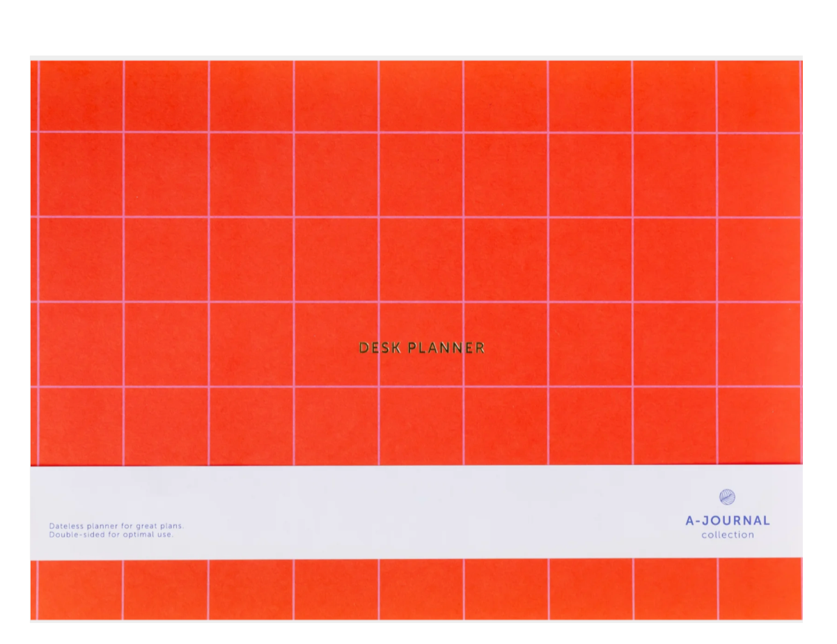 A-Journal - Desk Planner - Planificador semanal de mesa rojo A4 (21 x ...