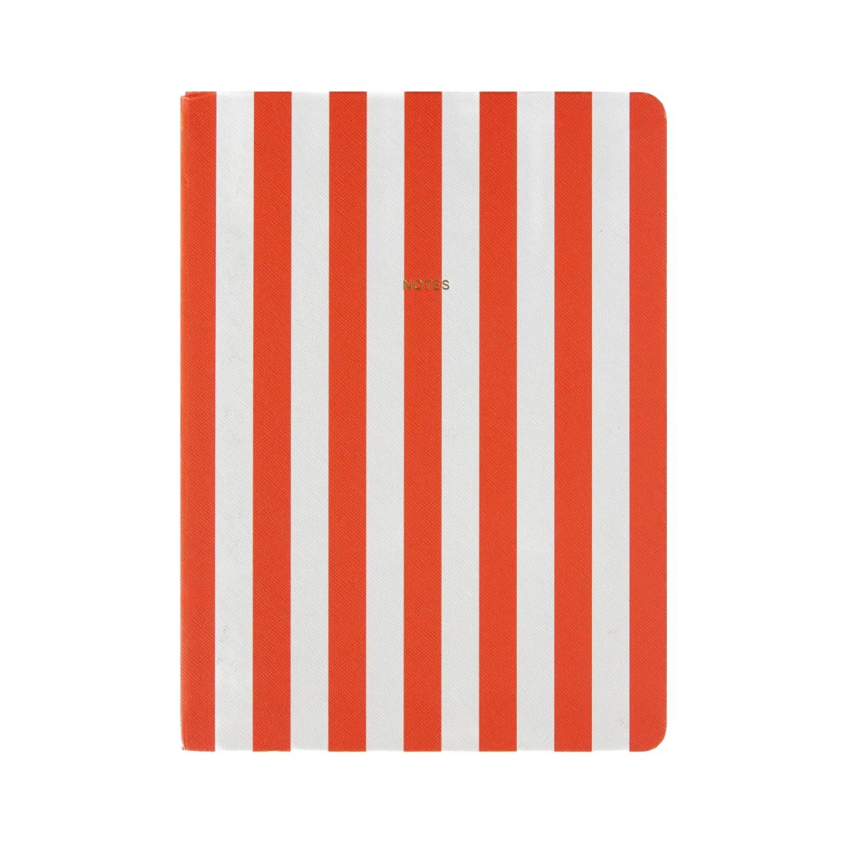 A-Journal - Notebook Stripes Orange - A5 Lined Notebook (16 x 21.5 cm ...
