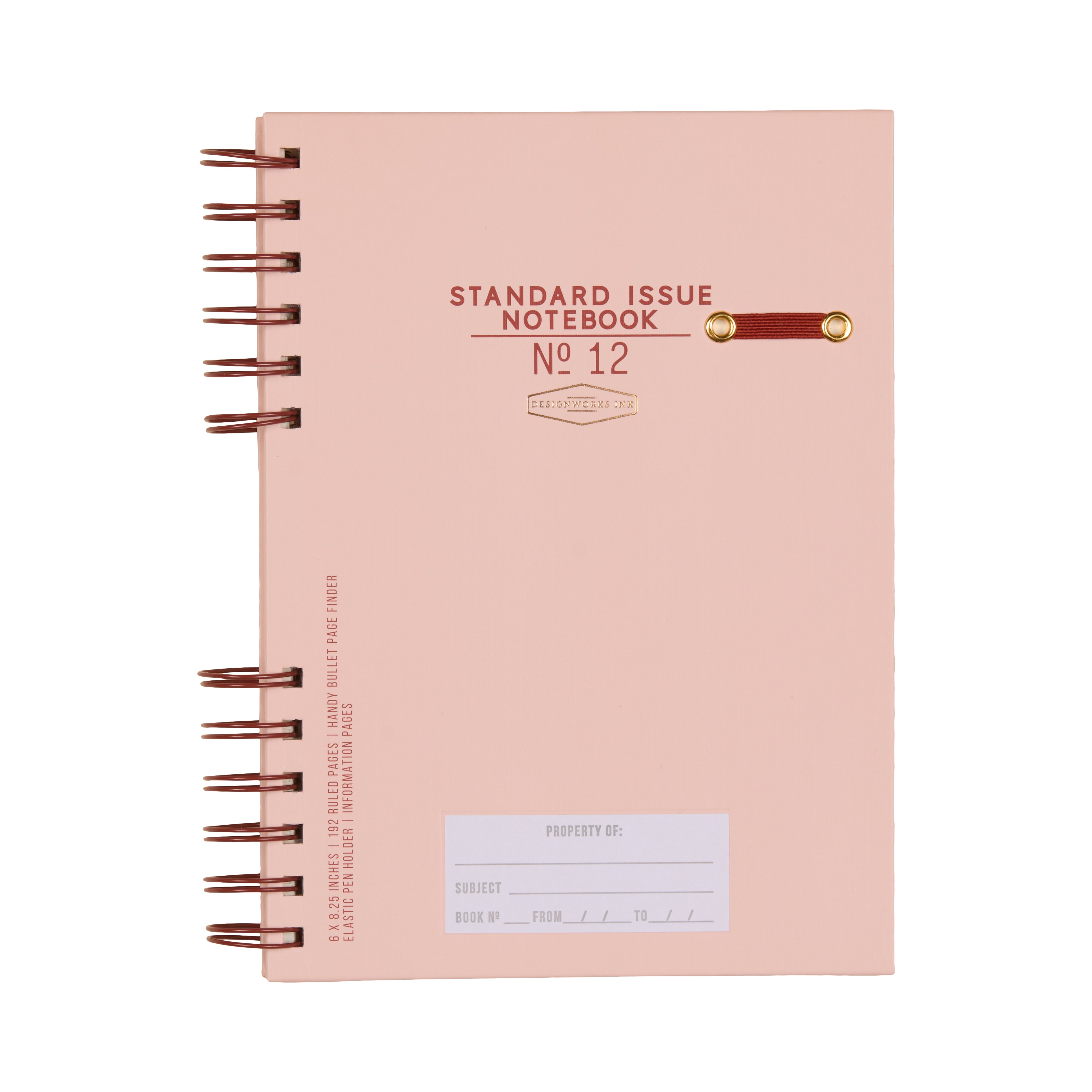 Designworks Ink– Standard Issue Notebook No. 12 Blush – A5 Daily Plann ...