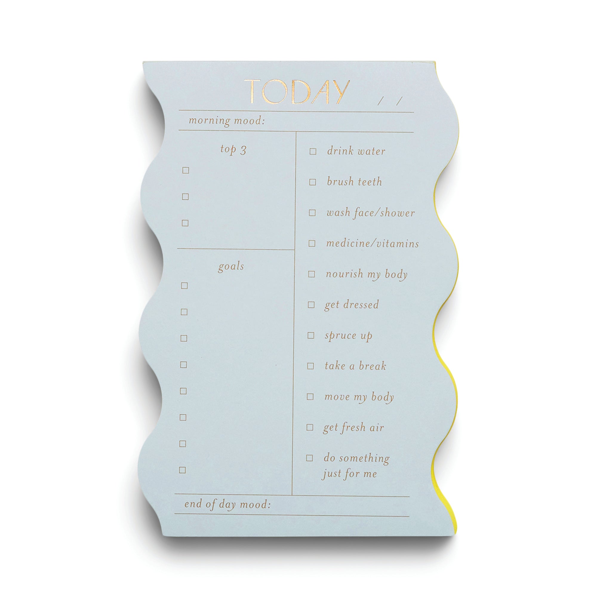 Designworks Ink - Wavy Daily Notepad Cloud - A6 Task Planner (10.1 x 1 ...