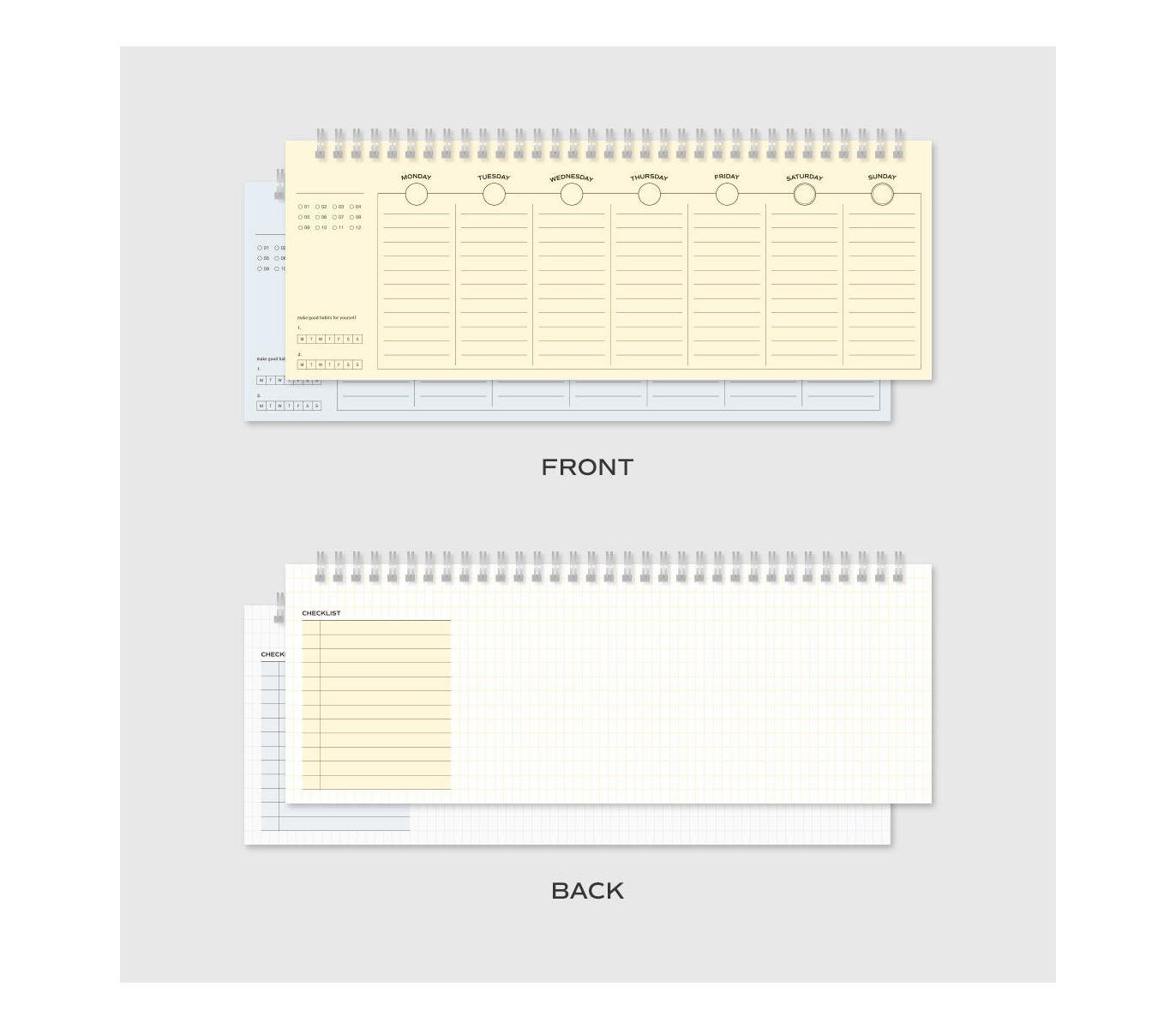 Iconic - Flow Weekly Planner – Weekly Planner (30 x 11.5 cm) – Notable ...