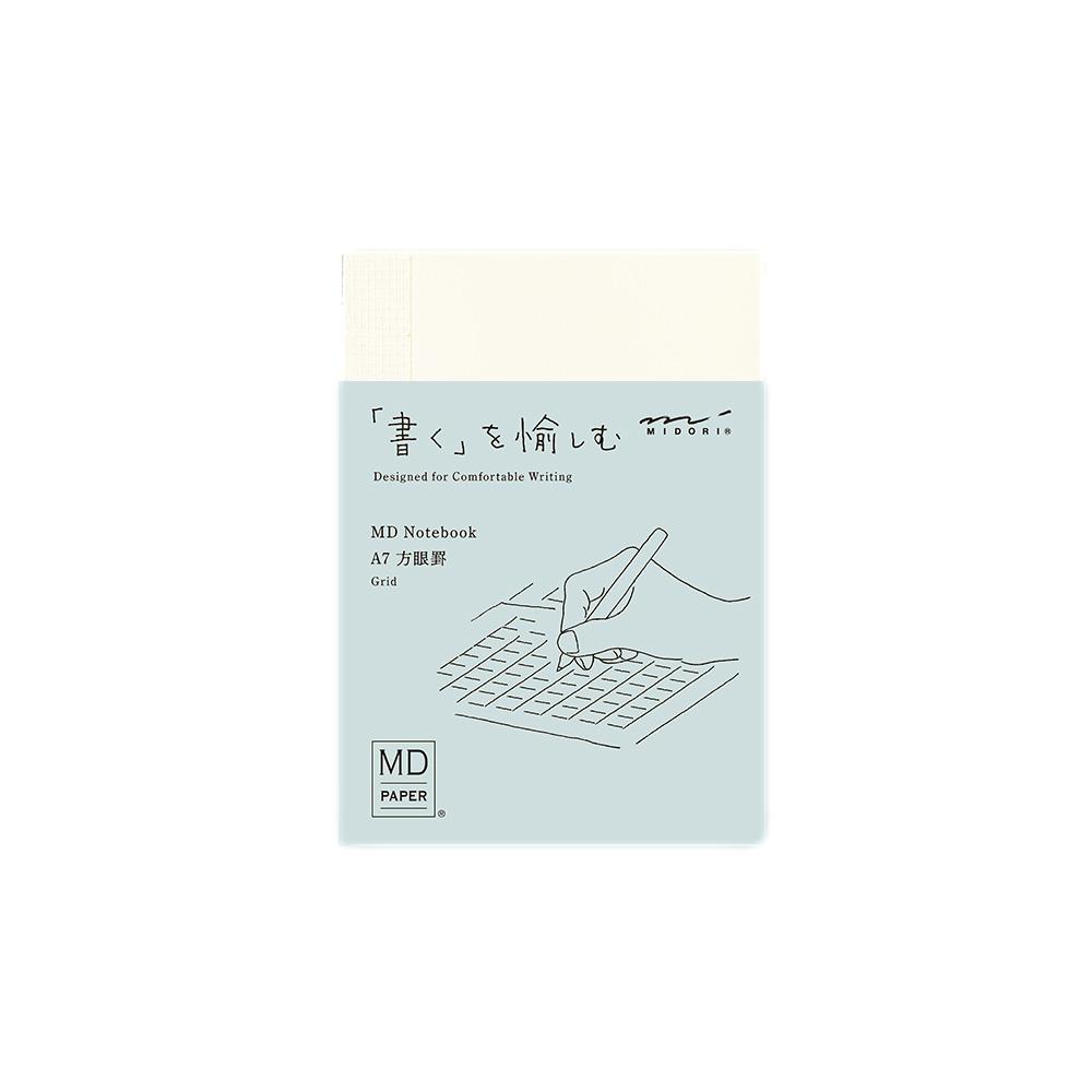 Midori MD Paper – MD Grid Notebook – A7 (7.4 x 10.5 cm) – Notable ...