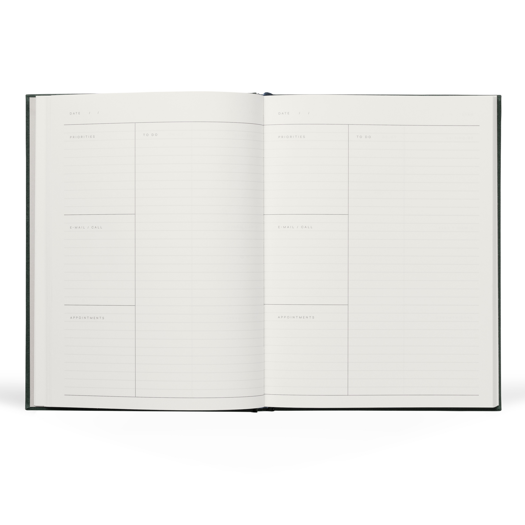 Notem Studio – Even Work Journal – Planner Green B5 (18.5 x 25 ...