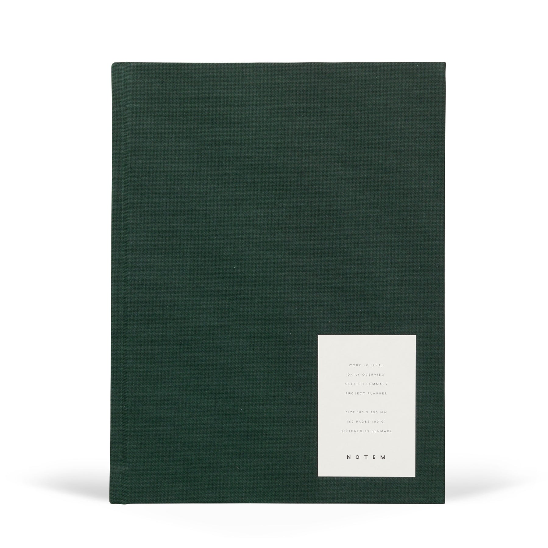 Notem Studio – Even Work Journal – Planner Green B5 (18.5 x 25 ...