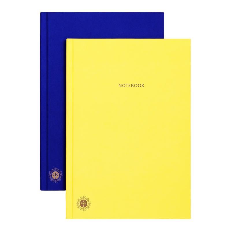 Octaevo - Notebook Planner - Yellow & Blue A5 Notebook and Planner ...