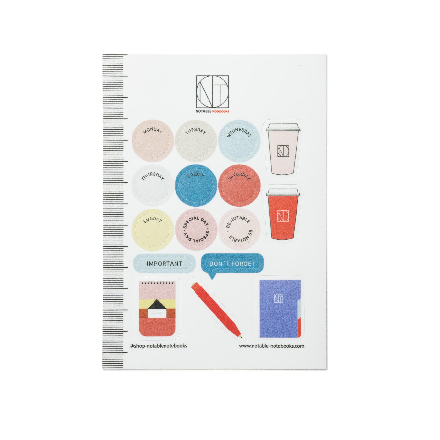 Notable Stickers A6 (10 X 15cm) – Notable-Notebooks.com