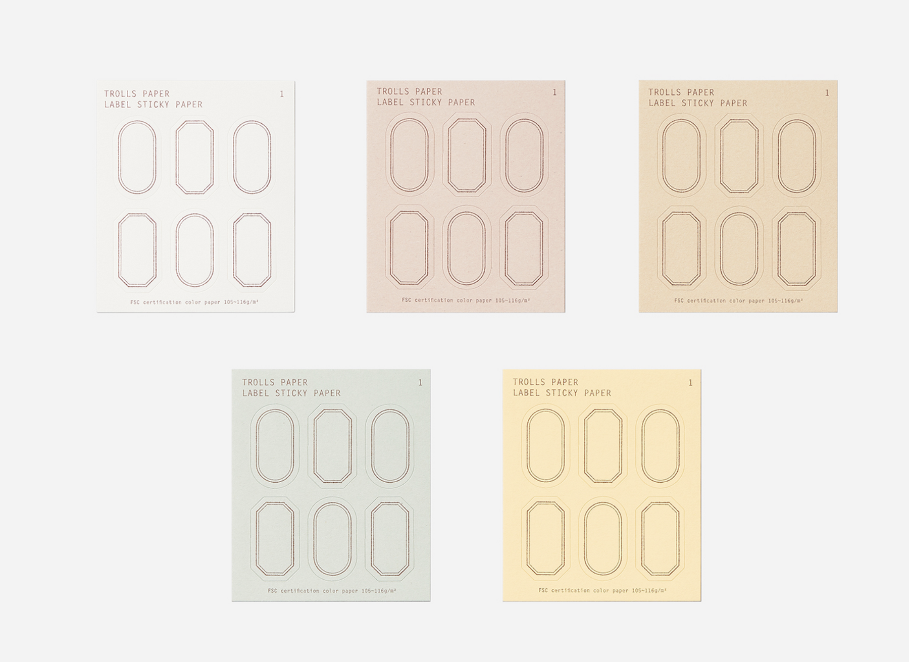 Trolls Paper – Sticky Label Paper B Type – Box of 20 Adhesive Labels ...