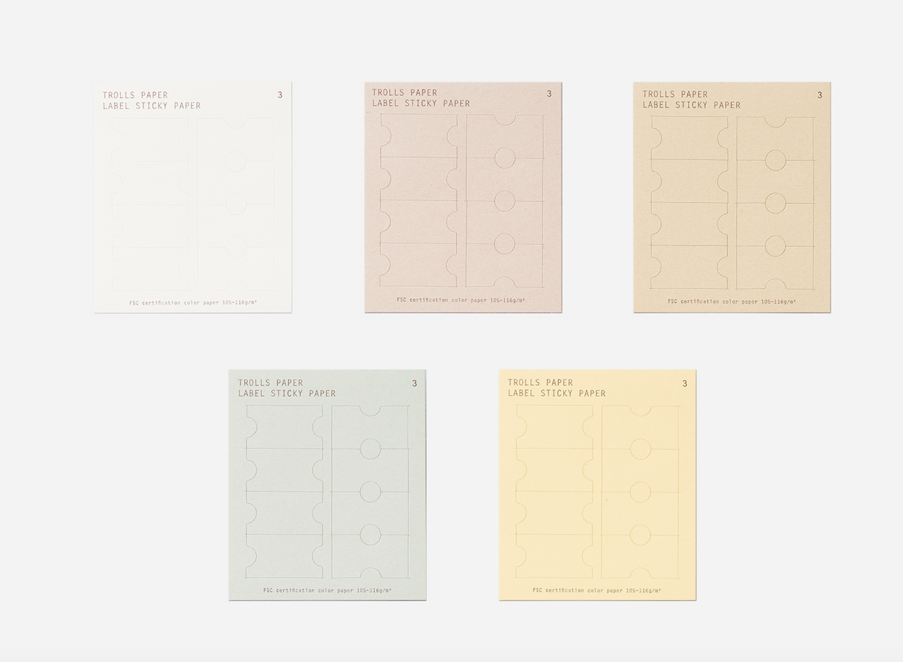 Trolls Paper – Sticky Label Paper B Type – Box of 20 Adhesive Labels ...