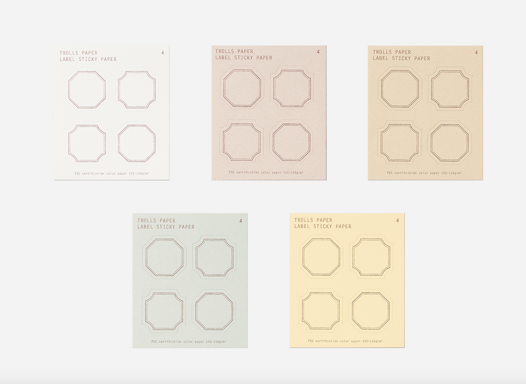 Trolls Paper – Sticky Label Paper B Type – Box of 20 Adhesive Labels ...